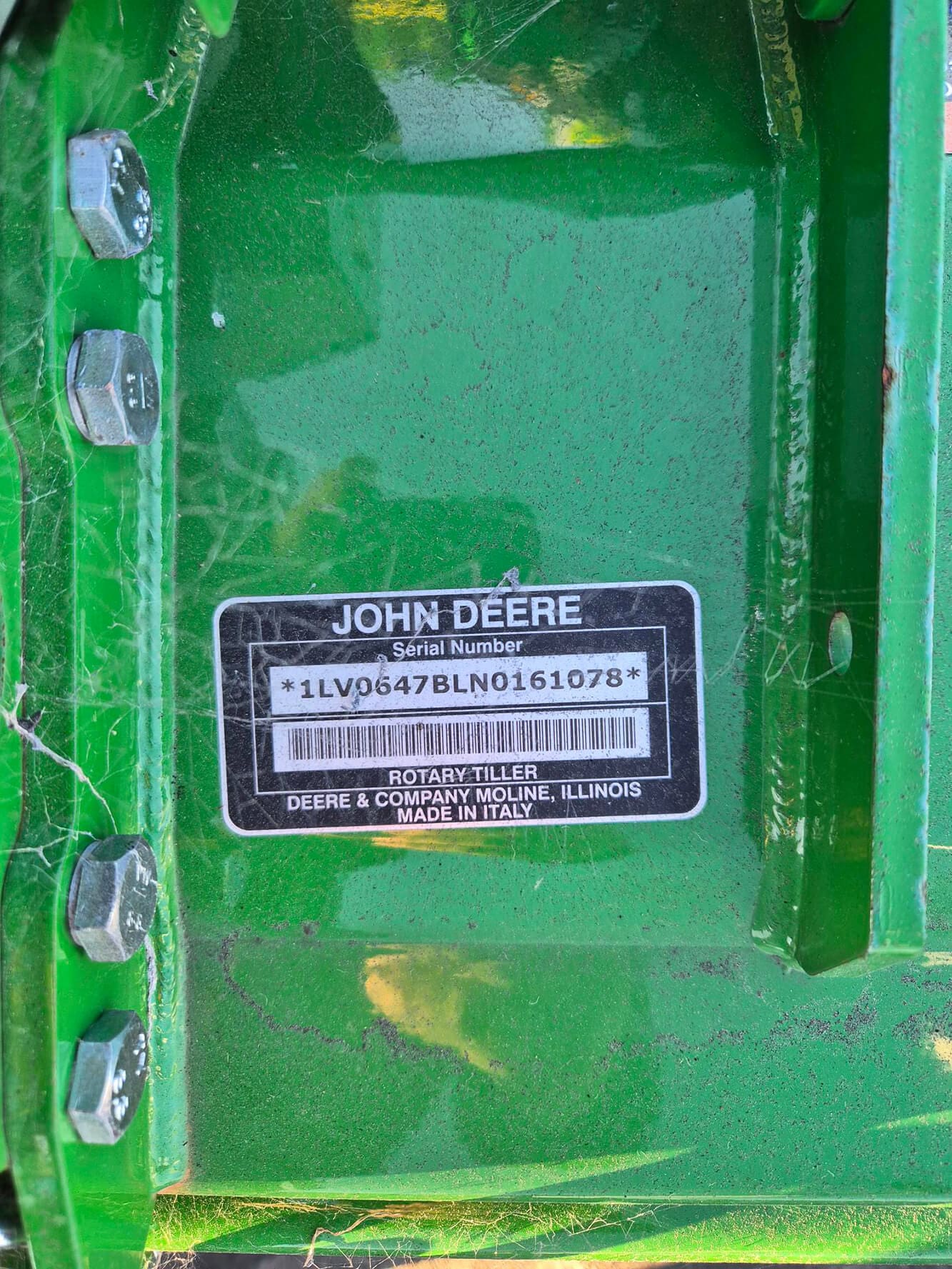 John Deere 647 Rotary Tiller - Featured Stock - Drummond & Etheridge